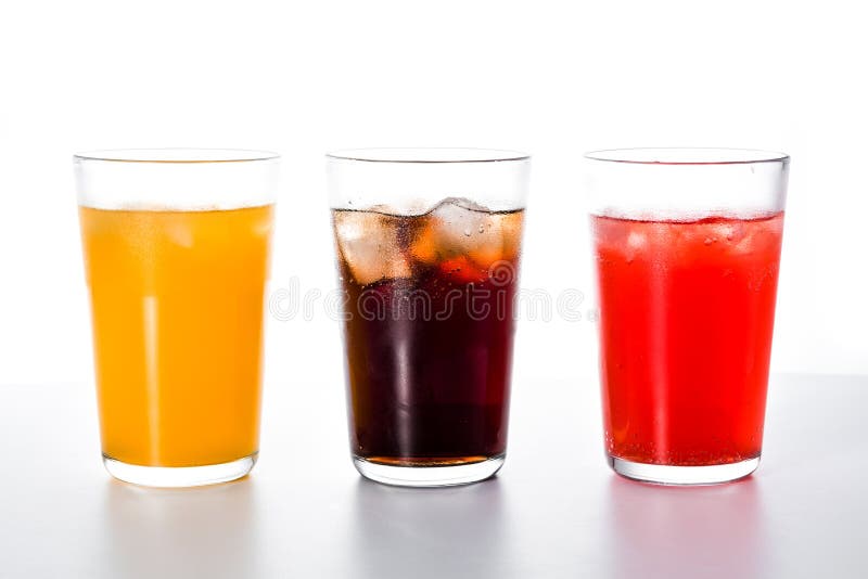 Colorful Soft Drinks for Summer Stock Image - Image of refreshment ...
