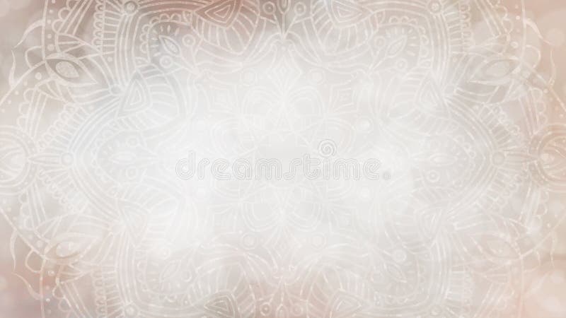Soft Earthy Cream Organic Textured Bokeh Background with Mandala Stock ...