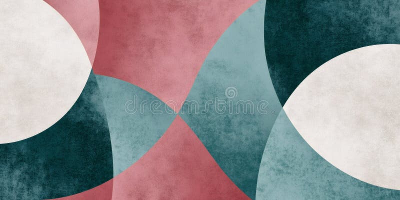 Soft Edged Circles and Rounded Shapes Overlap, Creating a Textured ...