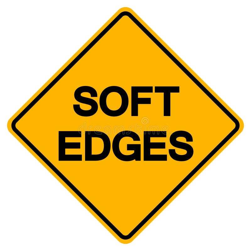 Soft Edges Symbol Sign, Vector Illustration, Isolated on White ...