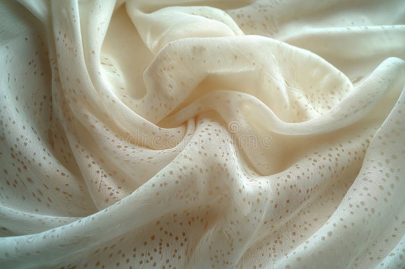 Soft, Elegant Fabric Draped Gracefully with Intricate Patterns for ...