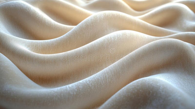 Soft and Elegant Neutral Fabric with Delicate Wave Textures in Warm Hues Stock Illustration ...