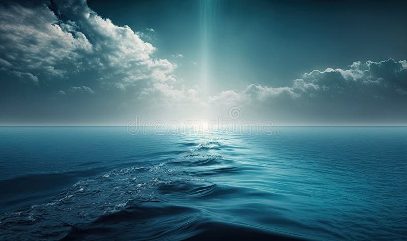 Soft Ethereal Blue Ocean Dream. Perfect for Invitations and Posters ...