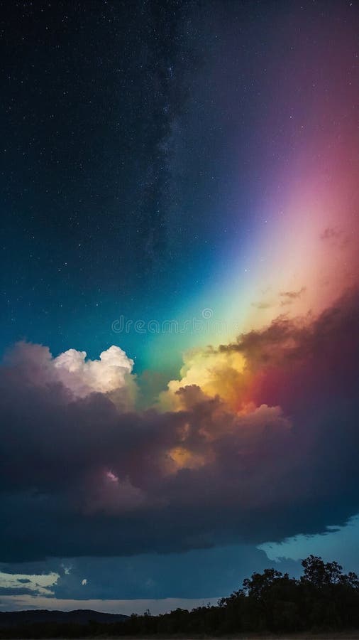 The Soft, Ethereal Clouds and the Vibrant Colors Create a Dreamlike and ...