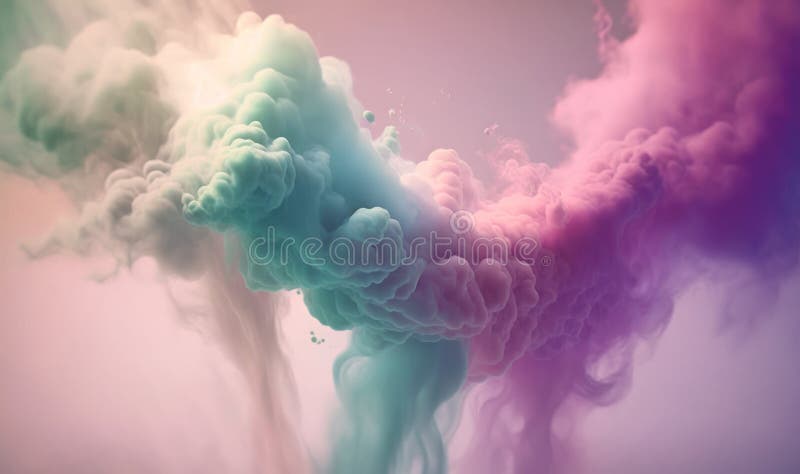 Soft Ethereal Dreamy Pastel Smoke Background for Professional Use ...