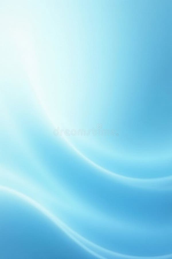 Soft, Ethereal Light Blue Gradient with Blurred White Wave Pattern ...