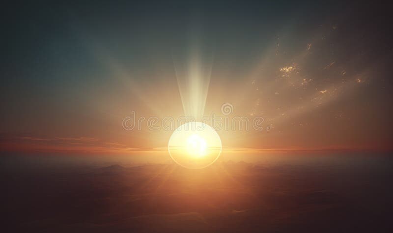Ethereal Sunrise Stock Illustrations – 597 Ethereal Sunrise Stock ...