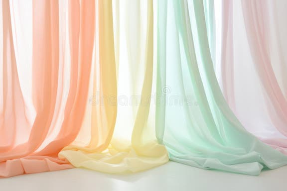 Soft Fabric Drape Background in Pastel Colors for Versatile Design and ...