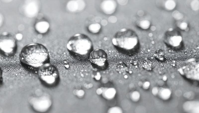 Soft Fabric Repelling Water Drops .Background Concepr. Generated Image ...
