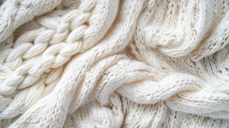 A Soft Fabric Texture Featuring a Detailed Knitted Pattern, Captured in ...