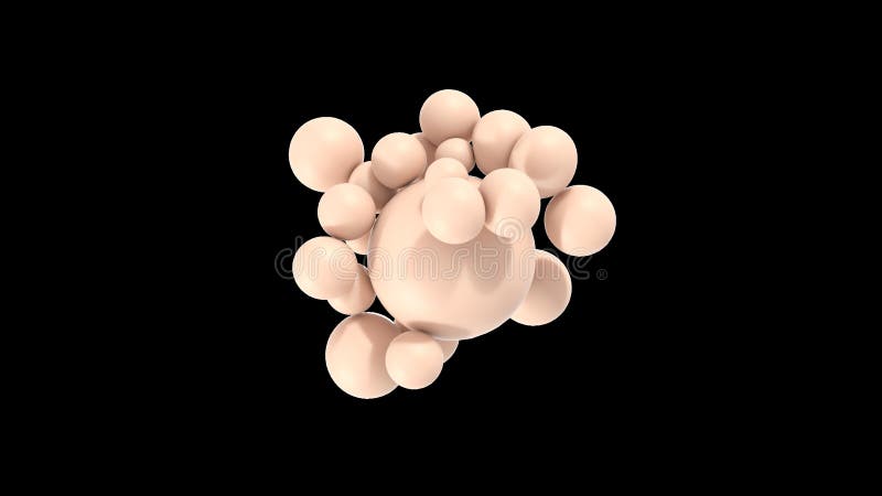 Soft Fat Cells Collider on Transparent Back Stock Footage - Video of ...