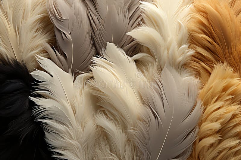 Soft Feather Texture Background. Calming Rhythms and Soothing Patterns ...