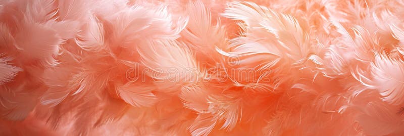 Soft Feather Texture Close-Up Peach Tones Stock Illustration ...