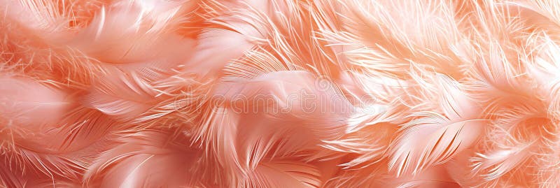 Soft Feather Texture Close-Up Peach Tones Stock Illustration ...