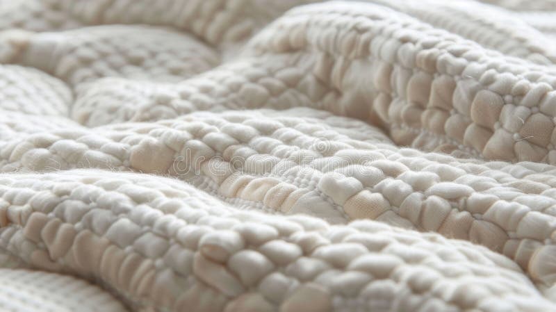 Soft Fibers Interweave To Create a Cushioned Quilted Fabric that is ...