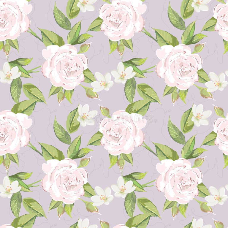 Soft floral pattern stock vector. Illustration of natural - 56825384