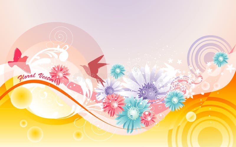 Soft flower background stock vector. Illustration of bubbles - 15036622