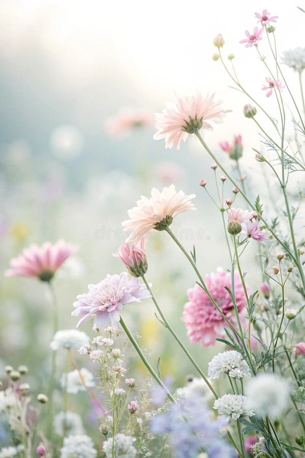 Soft Flower Background for Card Design Stock Illustration ...