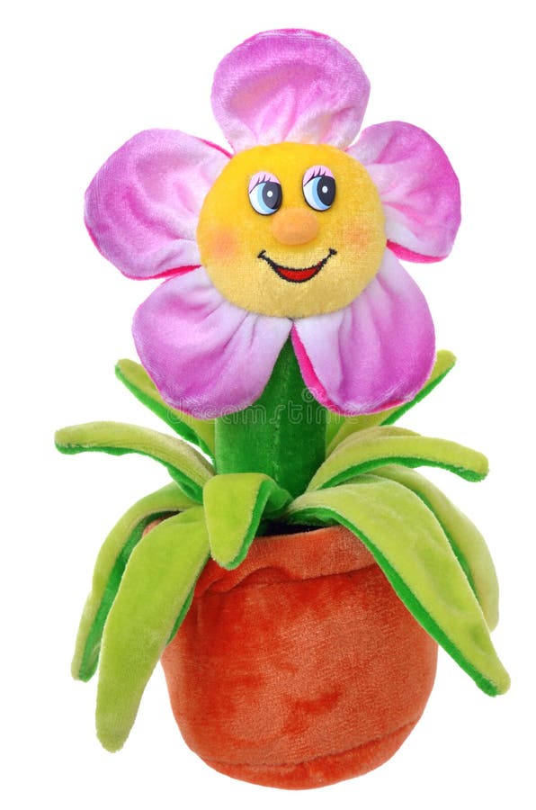 Soft flower toy stock photo. Image of flower, face, teddy - 46350300