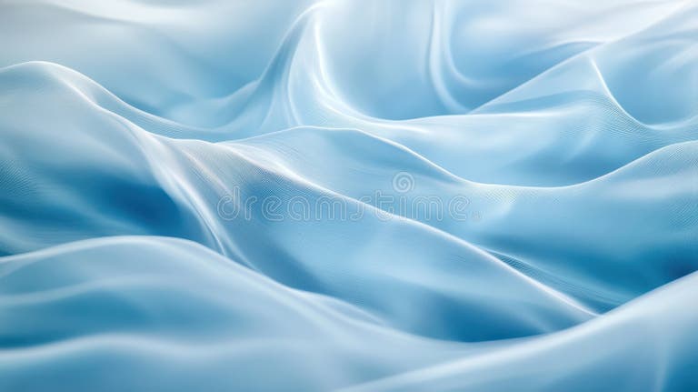 Soft, Flowing Blue Fabric Creates a Serene and Elegant Visual Texture ...