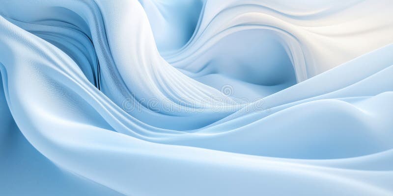 Soft Flowing Blue Fabric Texture with Elegant Drapes and Smooth Curves ...