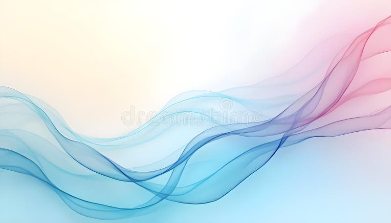 Gradient Translucent Waves Background Stock Illustration - Illustration ...