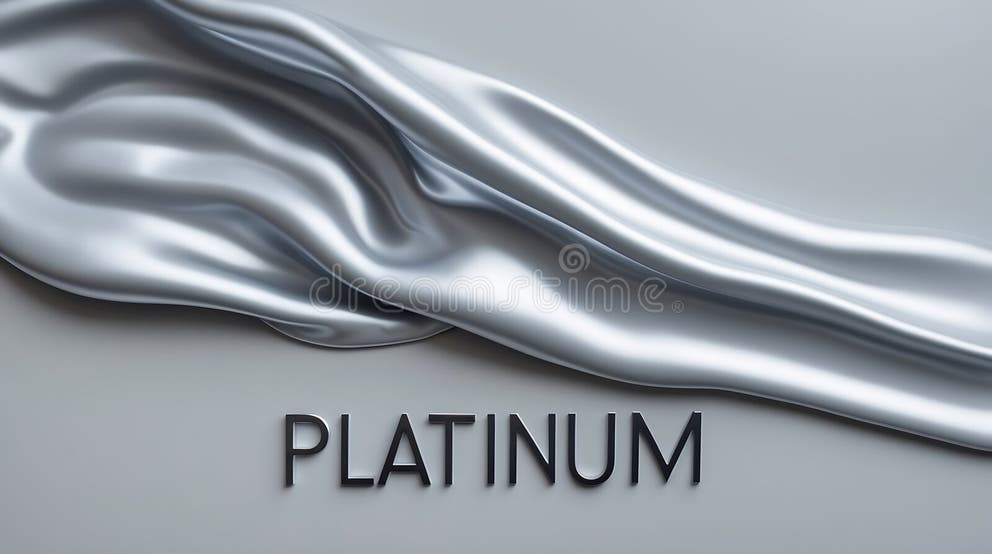 Soft Flowing Platinum Texture Emphasizing Sleek Design Elements for Modern Aesthetics Stock ...
