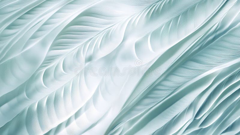 Soft, Flowing Textures Resembling Feathers in a Serene Light Setting ...