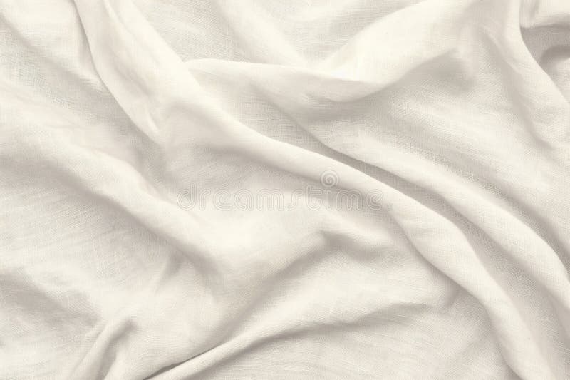 Soft-flowing White Fabric with Elegant Texture Stock Illustration ...
