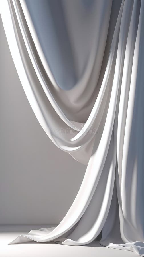 Elegant White Fabric Drape stock image. Image of cloth - 386362915