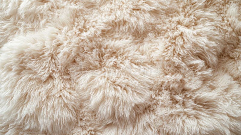 Soft Fluffy Cream Colored Fur Texture Background Stock Illustration ...