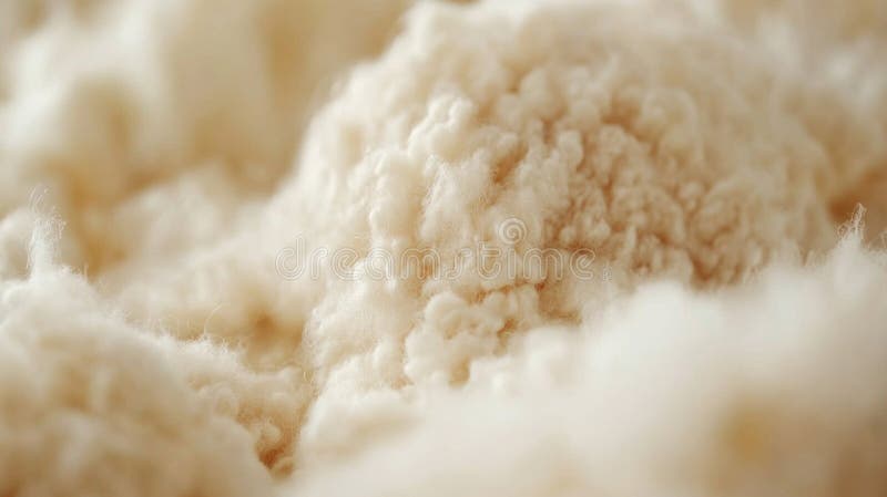 Soft Fluffy Cream Colored Natural Fiber Texture Stock Illustration ...