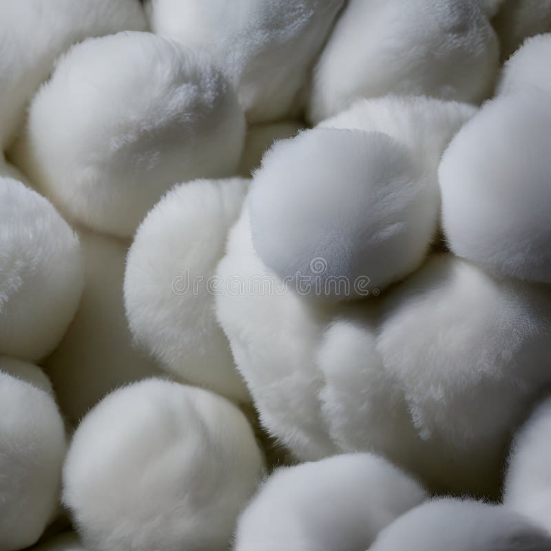 A Soft and Fluffy Interpretation of a Cotton Ball, with Textured and ...