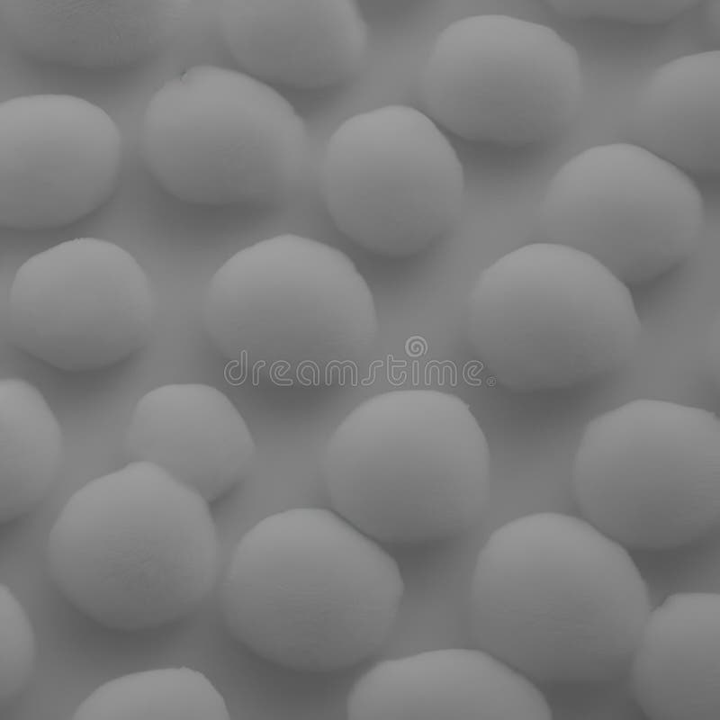 A Soft and Fluffy Interpretation of a Cotton Ball, with Textured and ...