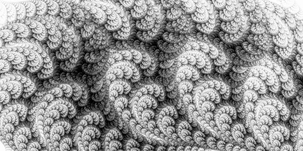 Soft, Fluffy Leaves Fit Snugly Together. the Spirals of Branches and ...