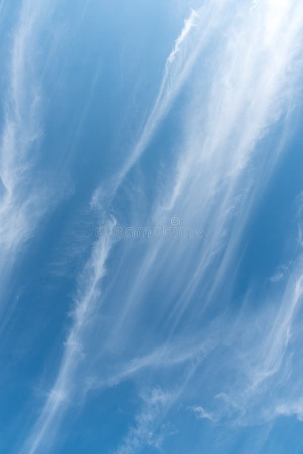 Soft fluffy long clouds stock image. Image of shaped - 238472063
