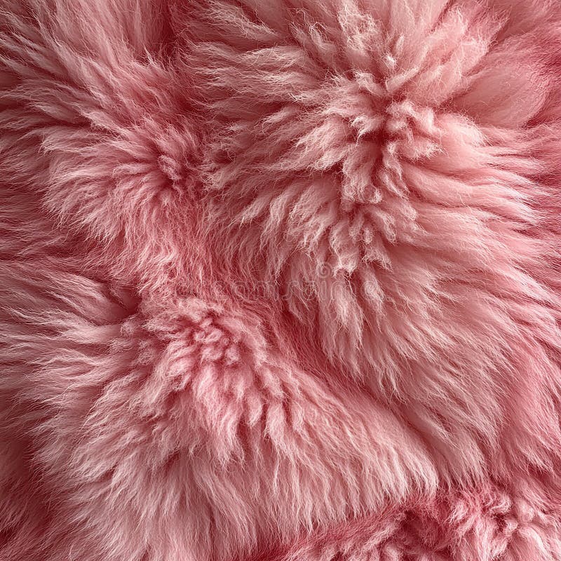 Soft, Fluffy, Pink Faux Fur Texture Stock Illustration - Illustration ...