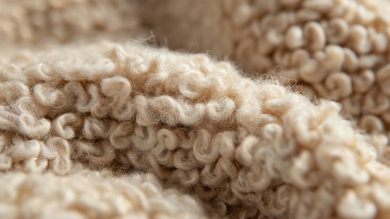 Soft and Fluffy Texture of Brushed Wool with Delicate Fibers Creating a ...