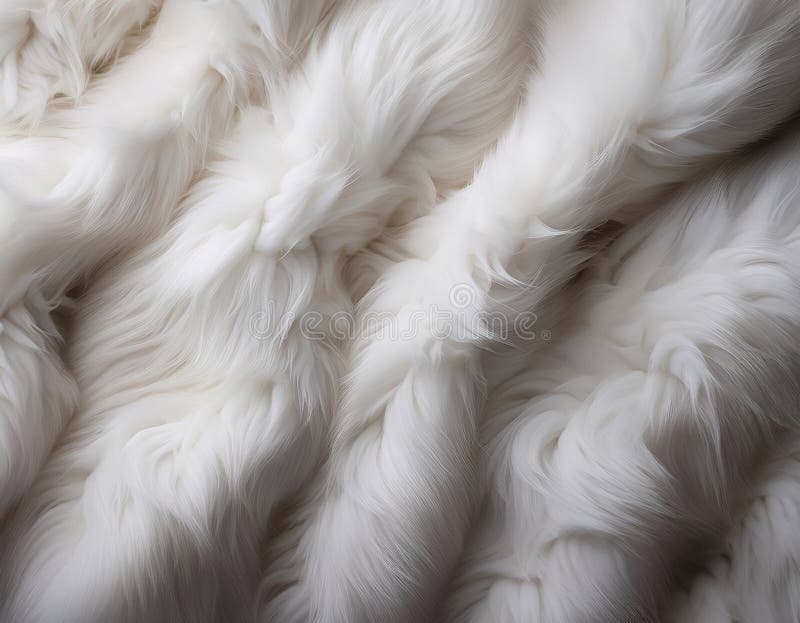 Soft and Fluffy White Fabric Draping Elegantly Across a Surface during ...