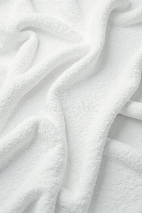 Soft, Fluffy White Towel Texture, Seamless Panorama, Bath, Purity Stock Illustration ...