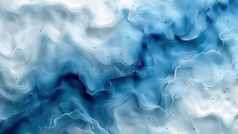 Soft Fluid Patterns in Shades of Blue and White Background Image, Ai ...