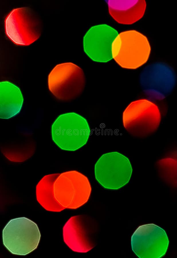 Multicolor Christmas Lights Abstract Background Stock Image - Image of ...