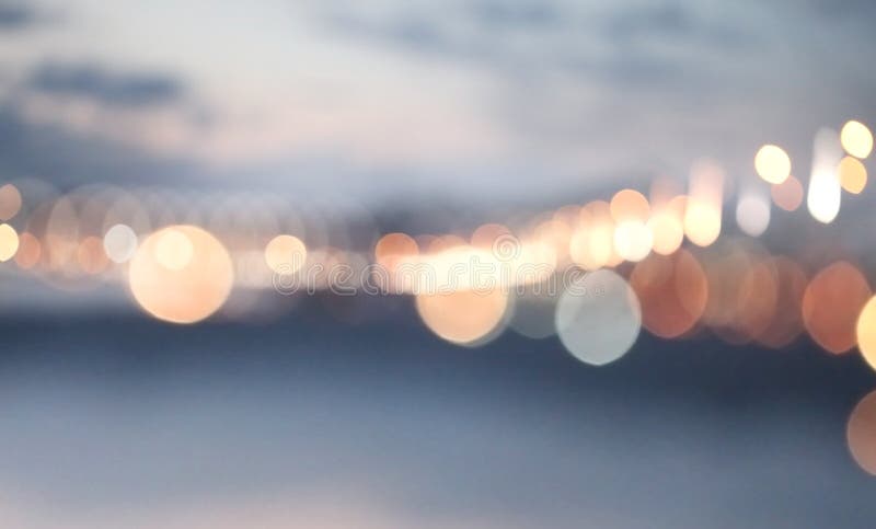 Soft Focus Blur Abstract City Lights Blur Blinking Horizontal ...
