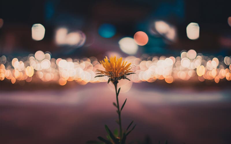Generative-AI, Soft-Focus Blurred Bokeh Lights Background: Calm and ...