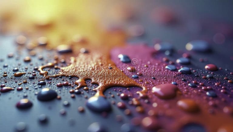 Soft Focus Paint Splatter on a Textured Surface, Wave, Texture Stock ...