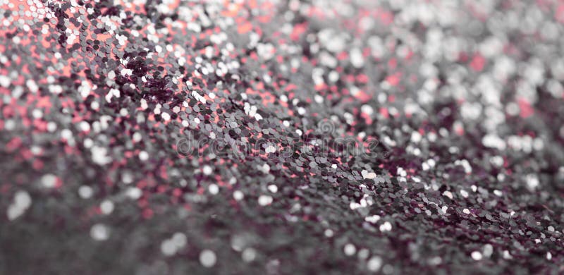 Soft Focus Pink and Silver Glitter Shine Dots Confetti. Abstract Light ...