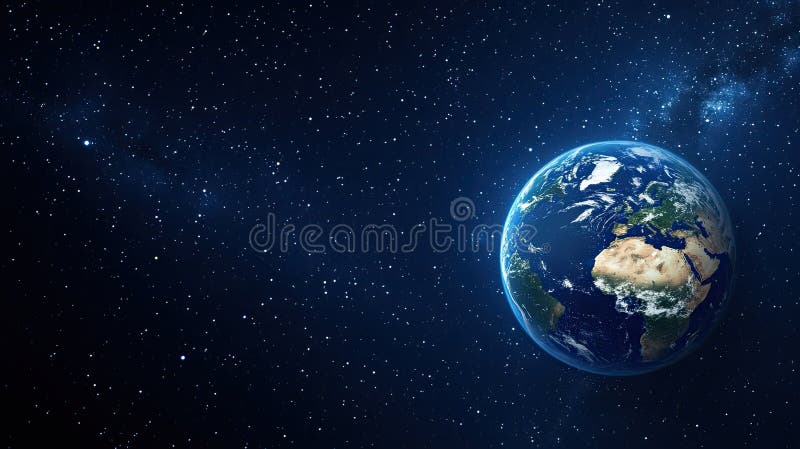 Soft Focus Reveals Earth in the Lower Corner, Surrounded by Countless ...