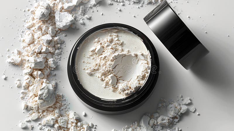 Soft Focus Translucent Setting Powder in Minimalist Packaging Stock ...