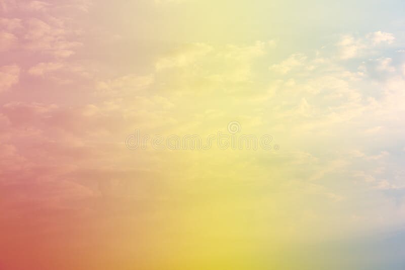 Soft Fog Cloug Background with Pastel Colored Orange To Blue Gradient ...