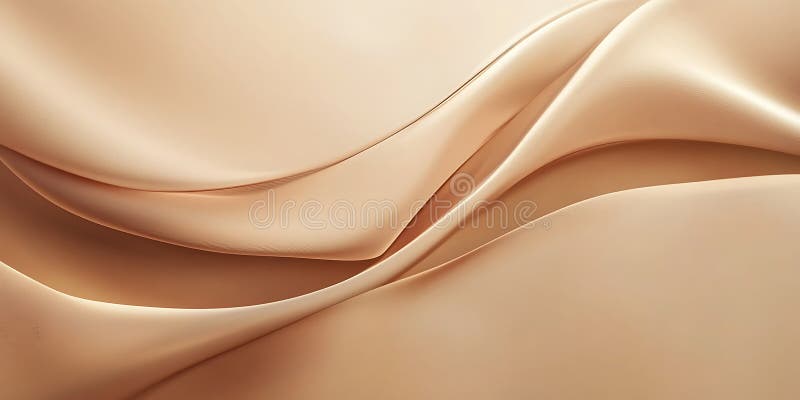 Soft Folds of Pale Beige Fabric Cascade Gently Creating a Subtle and Elegant Abstract Form Stock ...